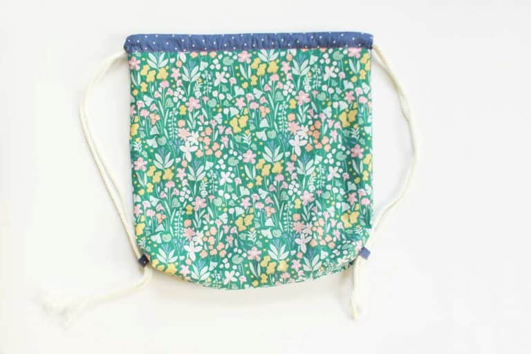 How To Sew A Drawstring Backpack - Easy Tutorial With Pictures