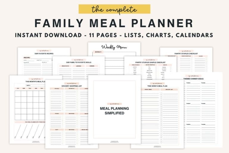 The Complete Guide To Meal Planning For Beginners - At Home On The Prairie