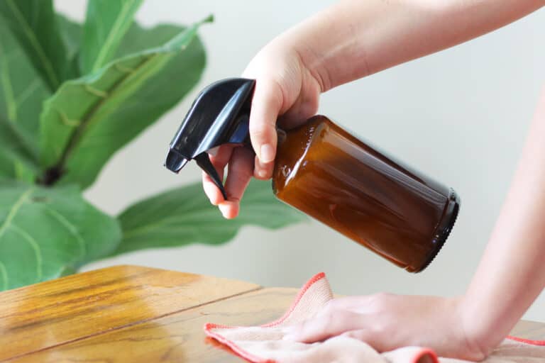 Simple Homemade Dusting Spray With Essential Oils - At Home On The Prairie