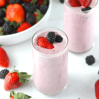 Healthy Greek Yogurt Fruit Smoothie With Banana
